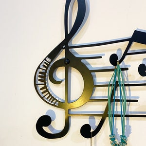 Music Note Coat Rack, Music Note Coat Hanger, Coat Hat Bag Wall Hook ...