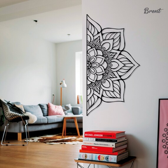 XL Metal Mandala Decor Metal Mandala Wall Art Bohemian Art | Etsy