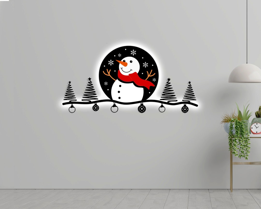 SNOWMAN Metal Wall Decor, Christmas Decor, Christmas Gifts, Christmas ...