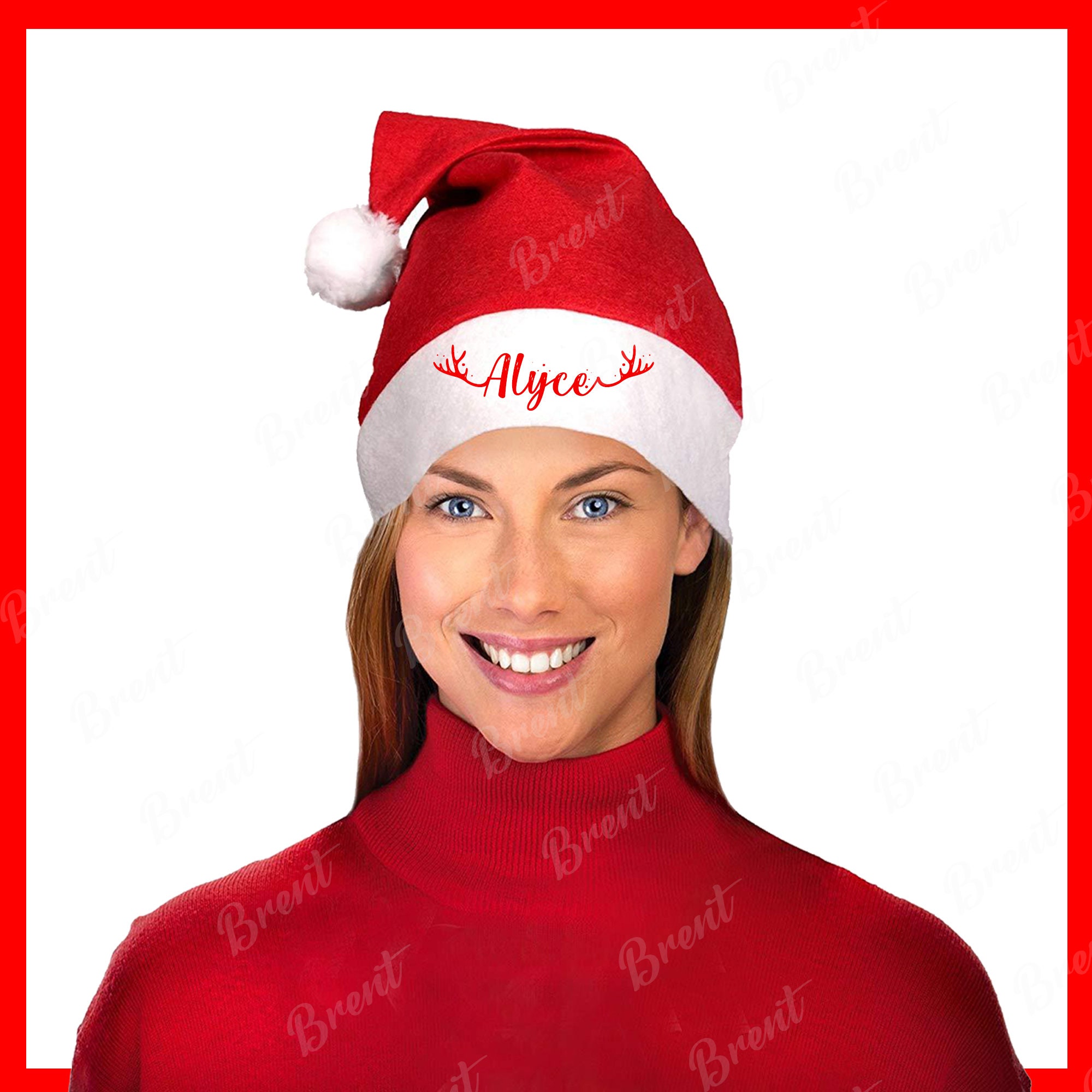 Custom Baby Santa Hat Personalized Fleece Santa Hat Family - Etsy