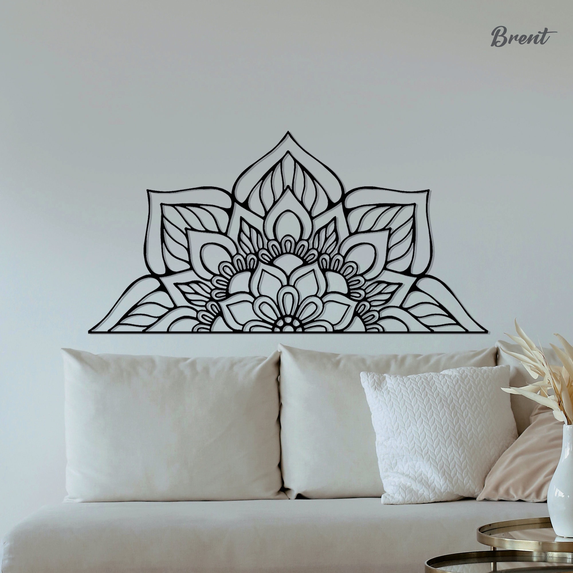 XL Metal Mandala Decor Metal Mandala Wall Art Bohemian Art | Etsy