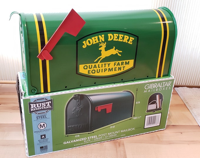 Custom John Deere Farm Tractor Mailbox - Etsy