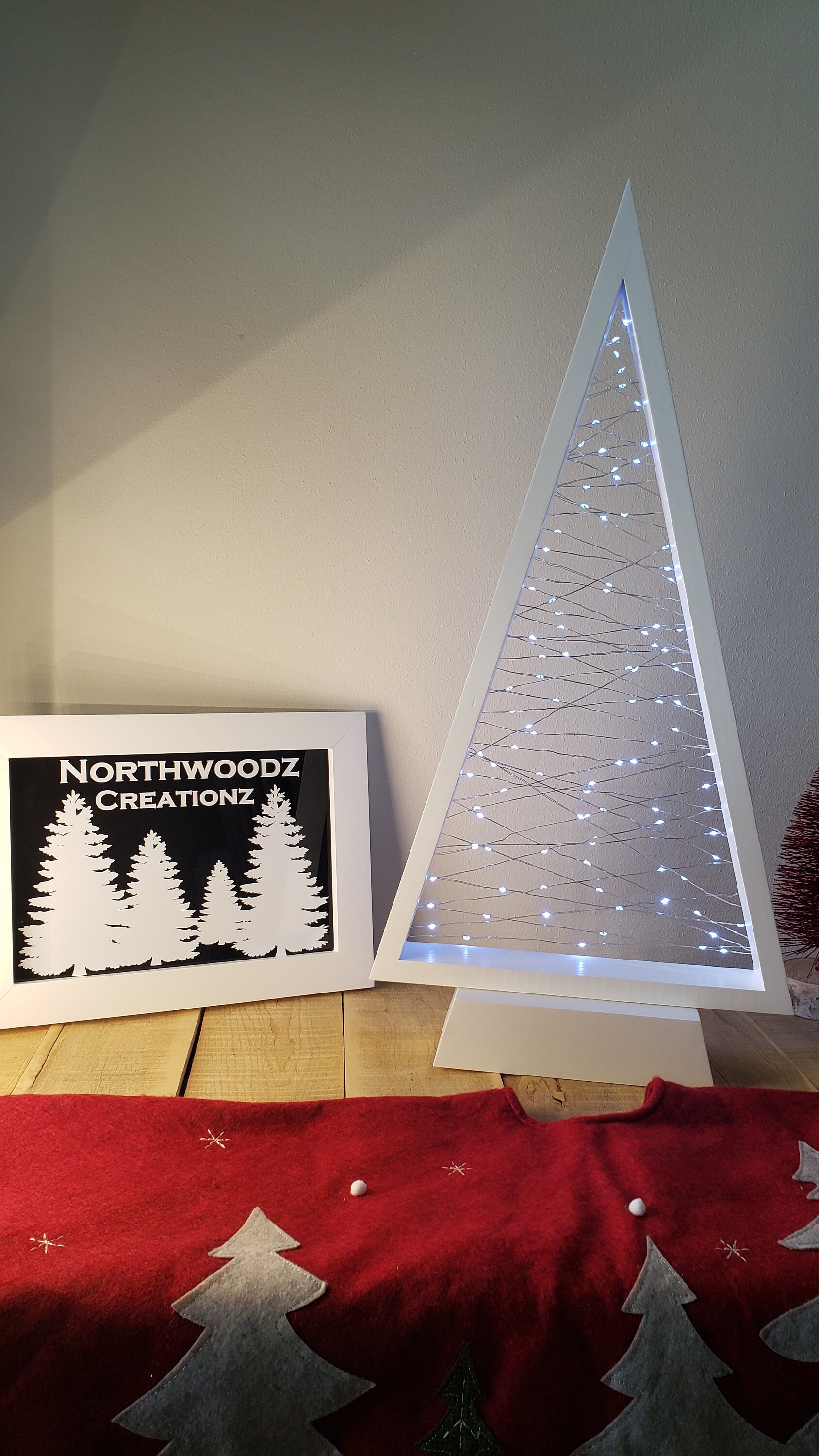 Wood LED Light up Christmas Tree Pine Wood Tree Christmas - Etsy