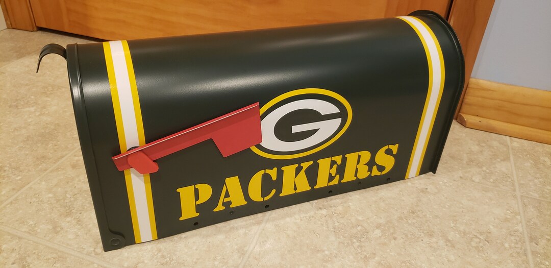 Custom Green Bay Packer Fan Mailbox Green and Yellow - Etsy