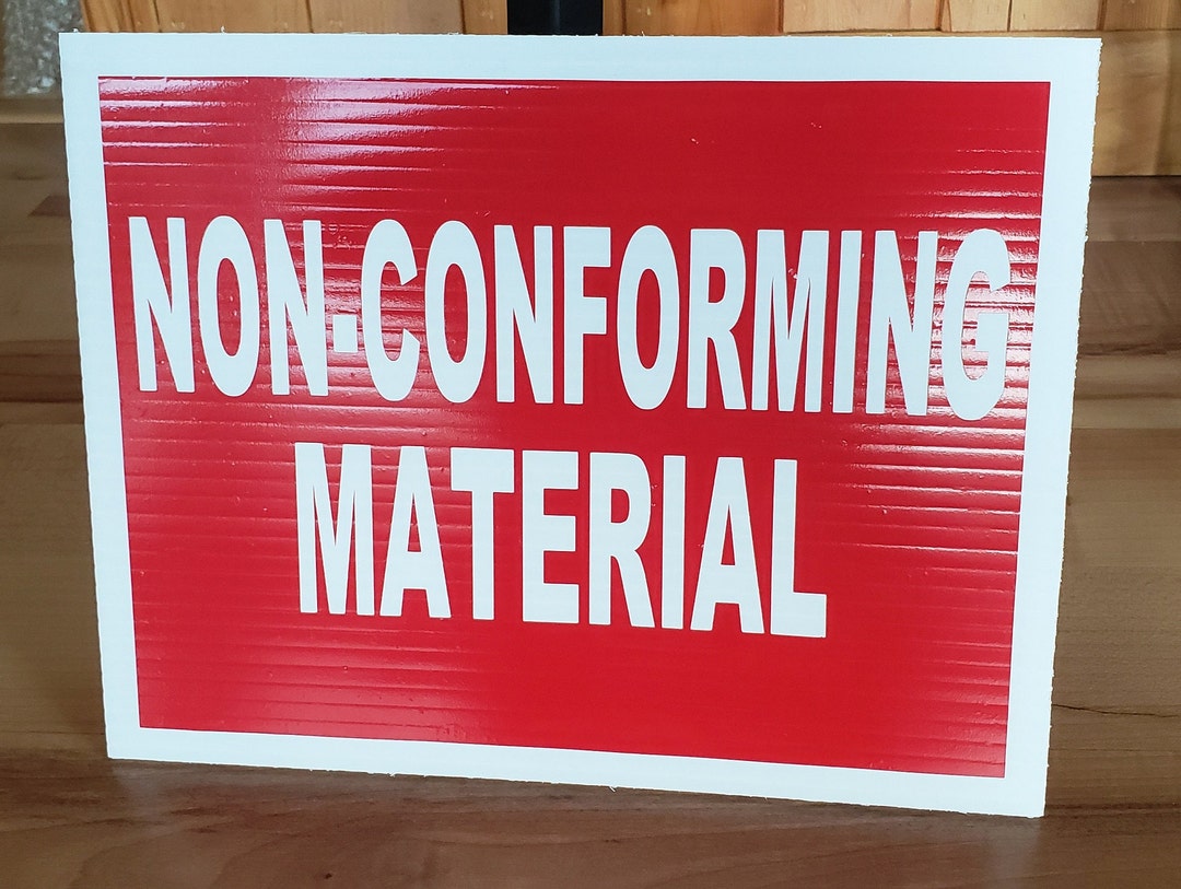 Lot of 50 Non-conforming Material Corrugated Plastic Signs Industrial ...