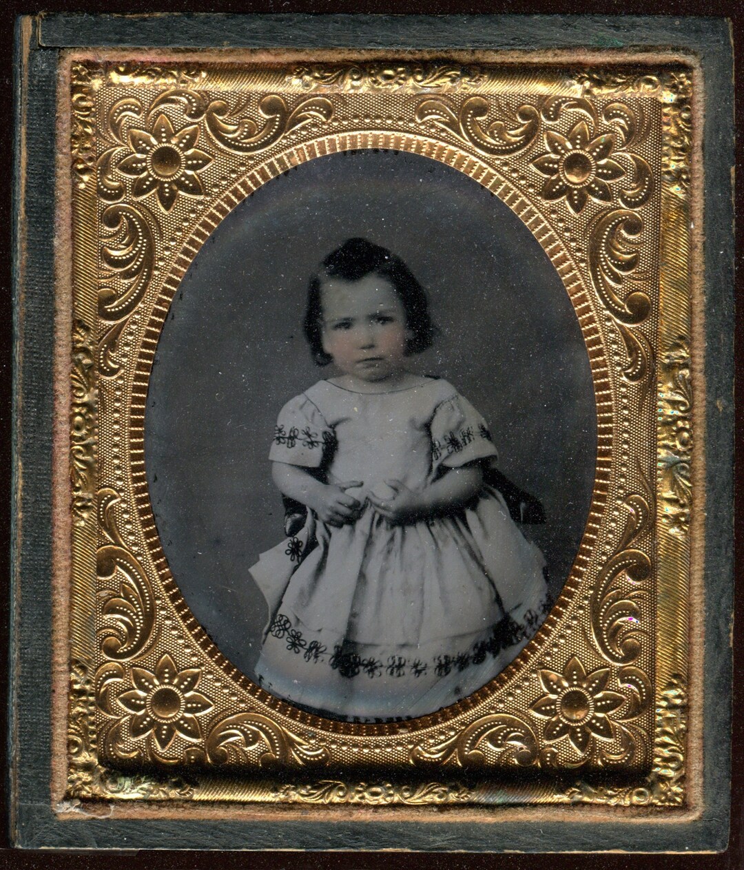 Sixth Plate Ruby Ambrotype of a Cute Child - Etsy