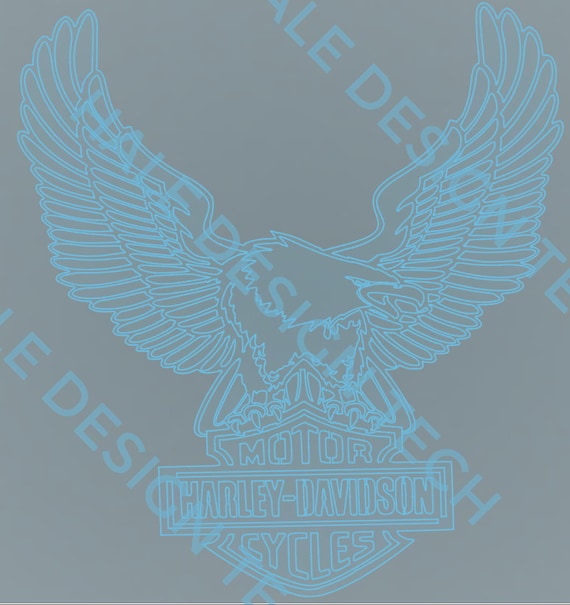 Vintage Harley Davidson Eagle Logos