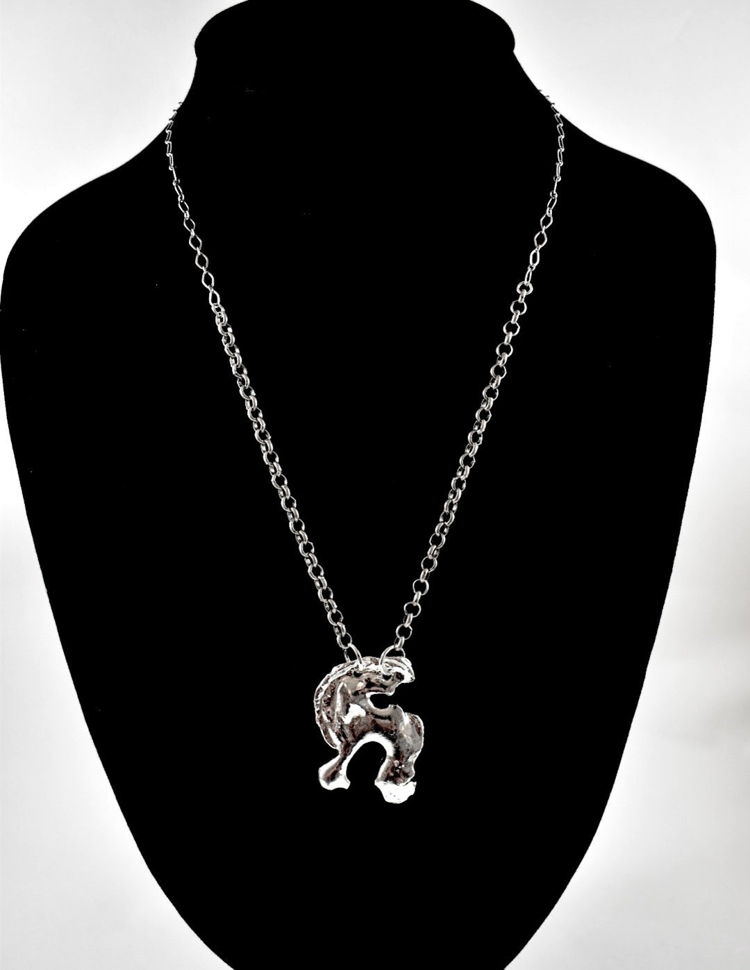 Sterling Silver Abstract Necklace #3 - Etsy