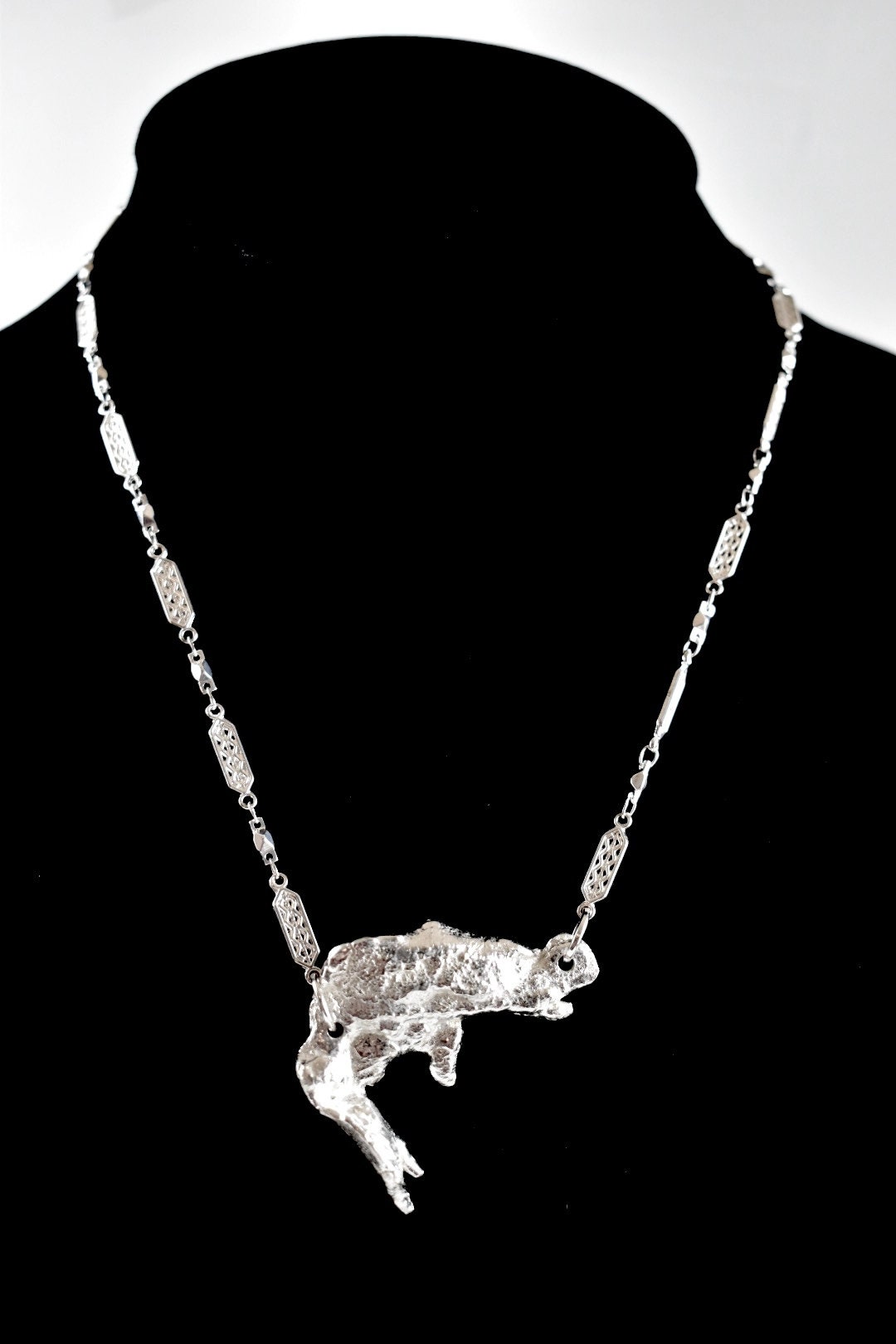 Sterling Silver Abstract Necklace #2 - Etsy