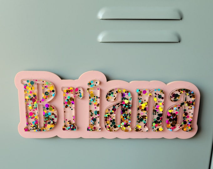 Locker Name Magnet | Custom Name Magnet | Locker Accessory | Locker ...