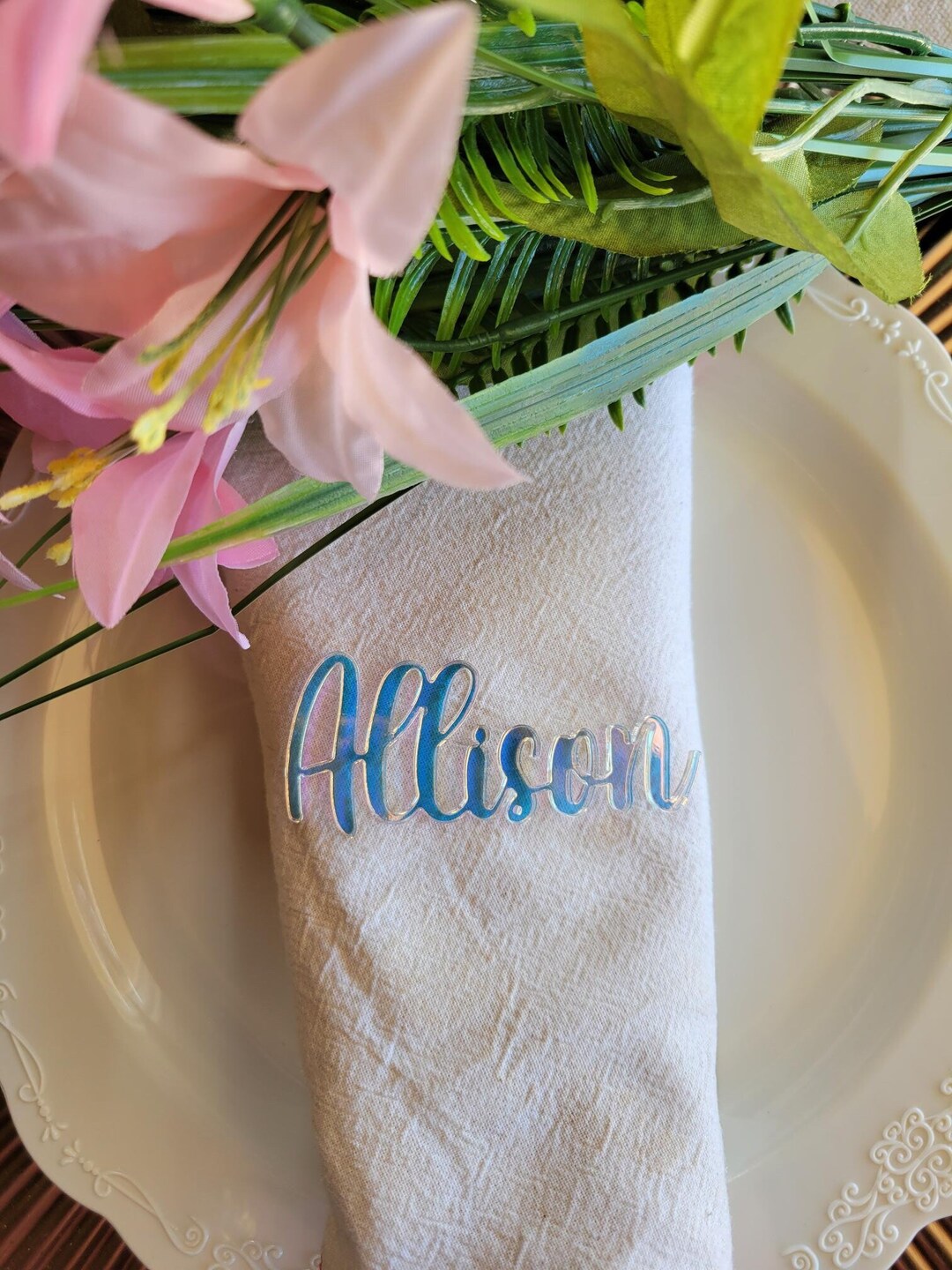 Modern Wedding Place Cards Acrylic Event Place Cards Custom Event ...