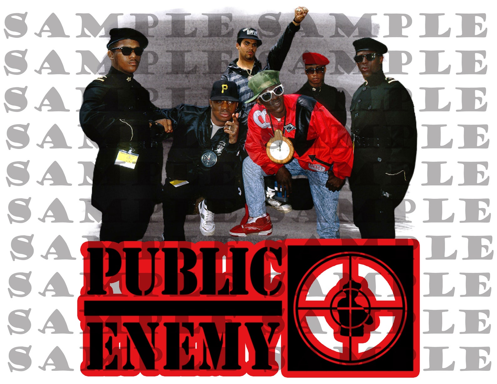 Digital download music public enemy rap hip hop sublimation | Etsy