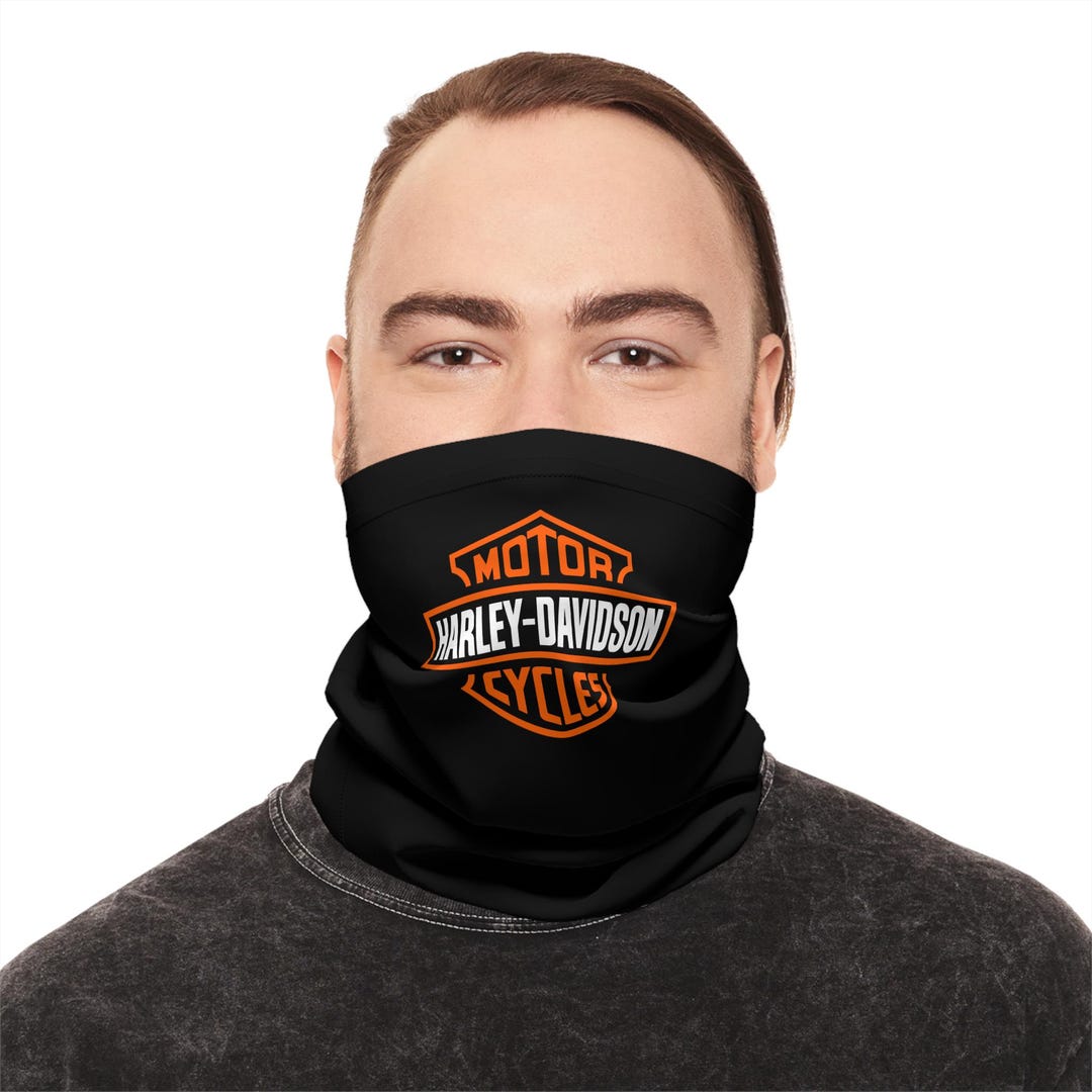 Harley Davidson Neck Gaiter Face Cover, Motorcycle Logo Balaclava ...