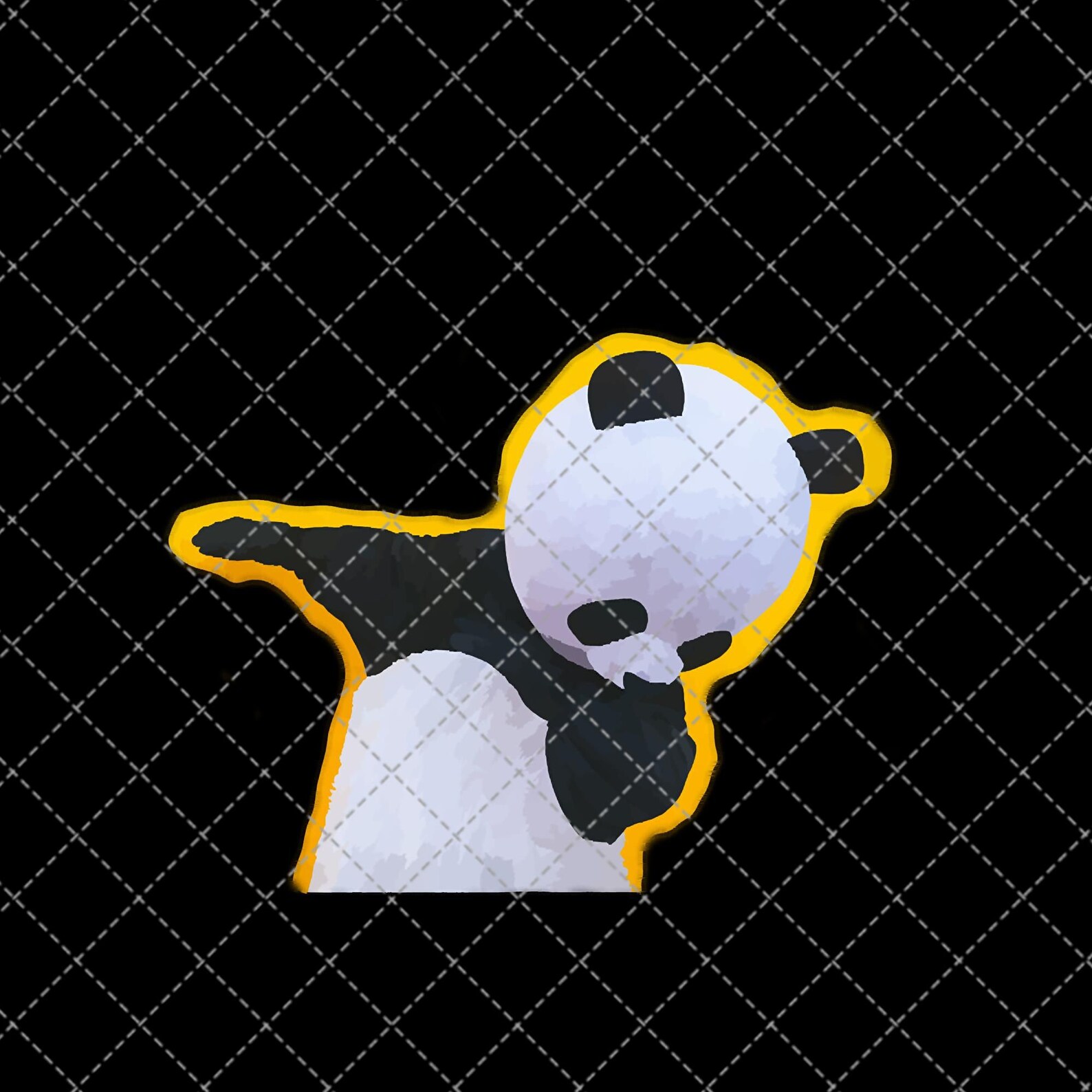 Dabbing Panda Funny Pandas Dab Png Printable Digital Print | Etsy