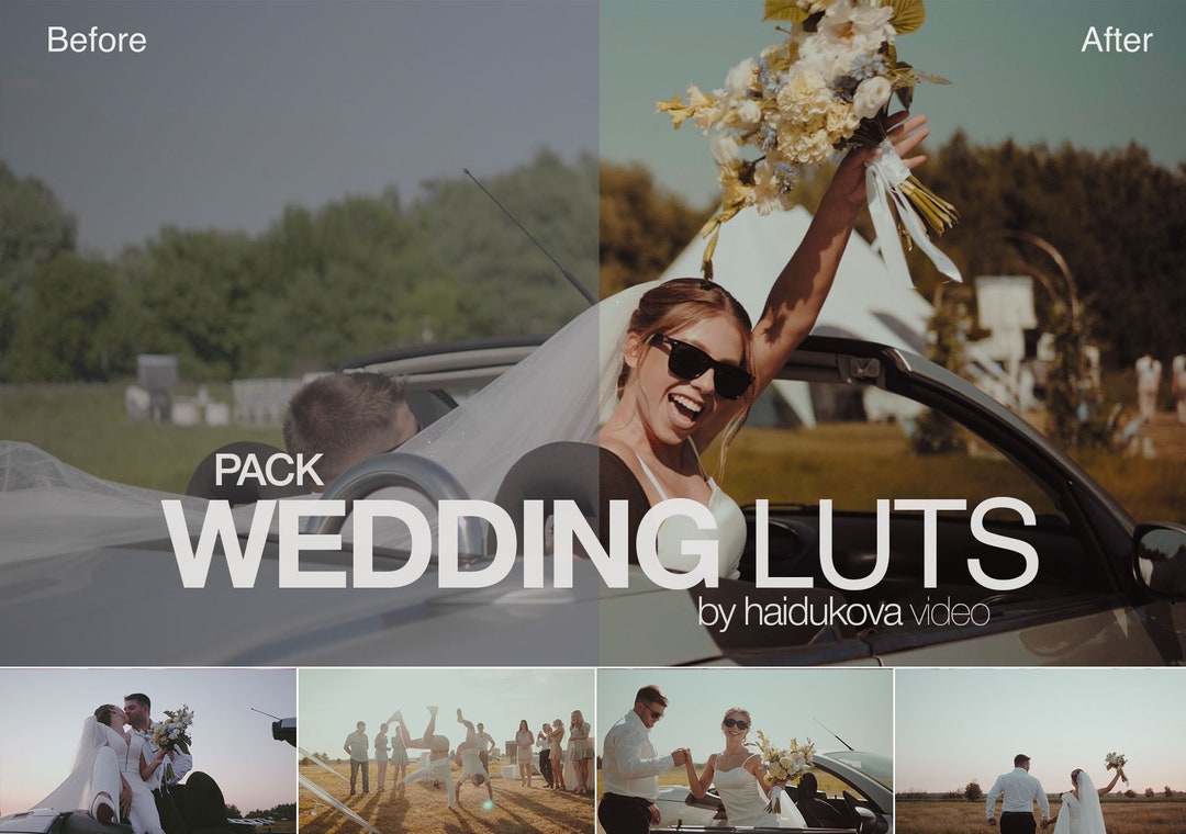 Cinematic WEDDING LUTS PACK for Videos | Davinci Resolve | Adobe Premiere Pro | Final Cut Pro - Etsy