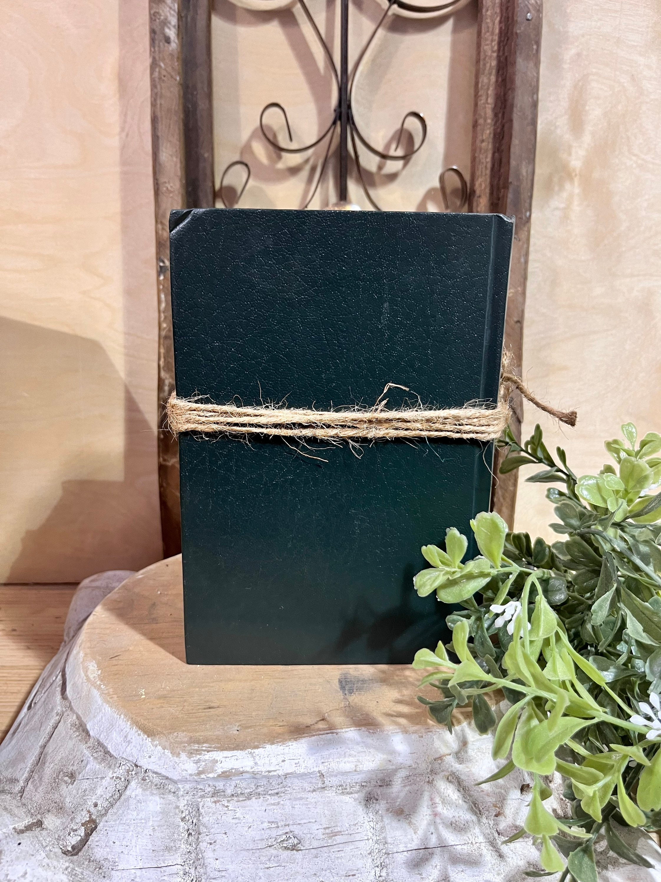 Vintage Book Bundle, Wrapped Book Decor, Stacked Books, Staging Book ...