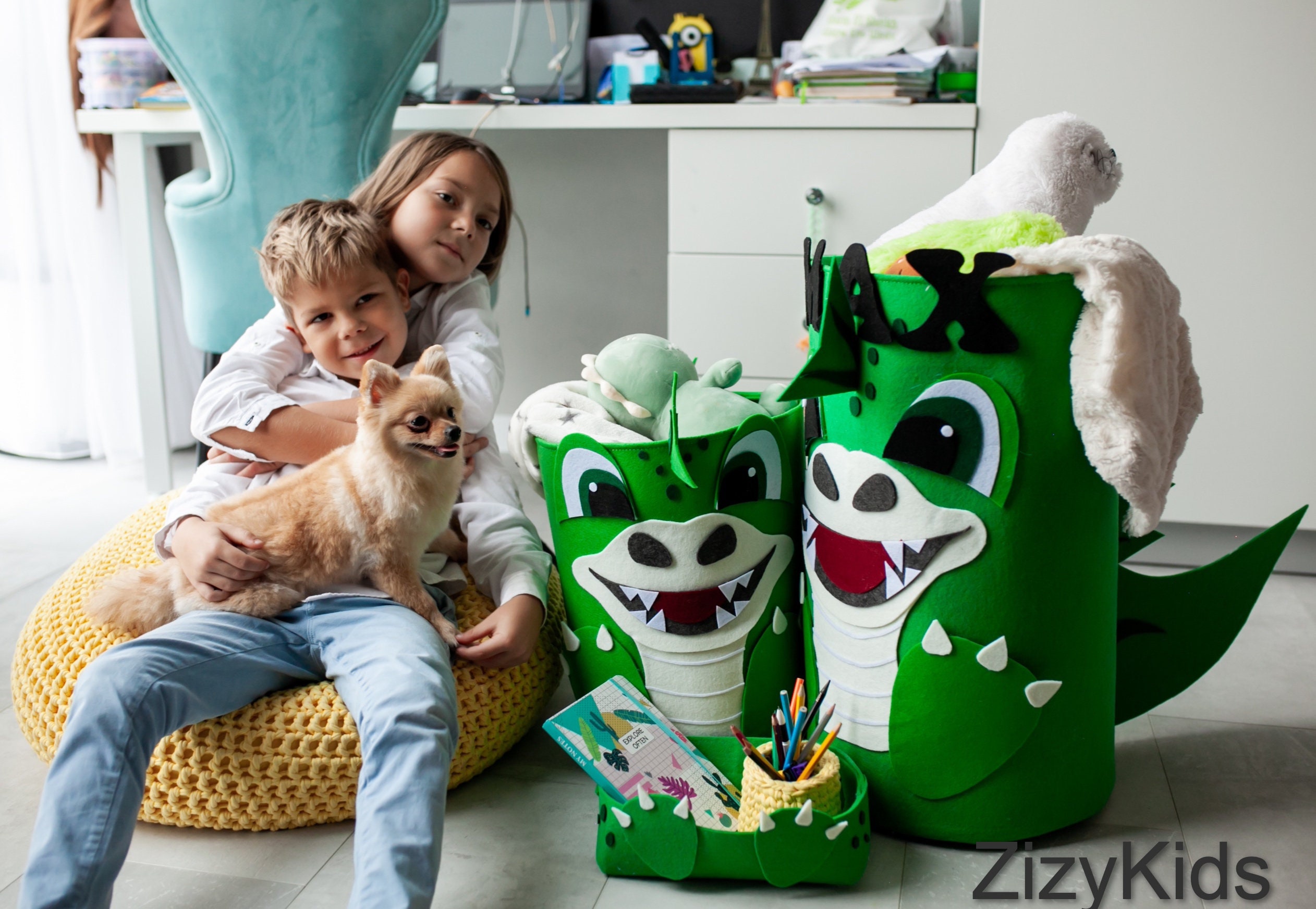 Storage Toy Dinosaur Kids Toy Storage Kids Rooms to Go Toys - Etsy