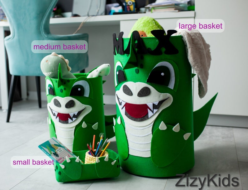 Storage Toy Dinosaur Kids Toy Storage Kids Rooms to Go Toys - Etsy