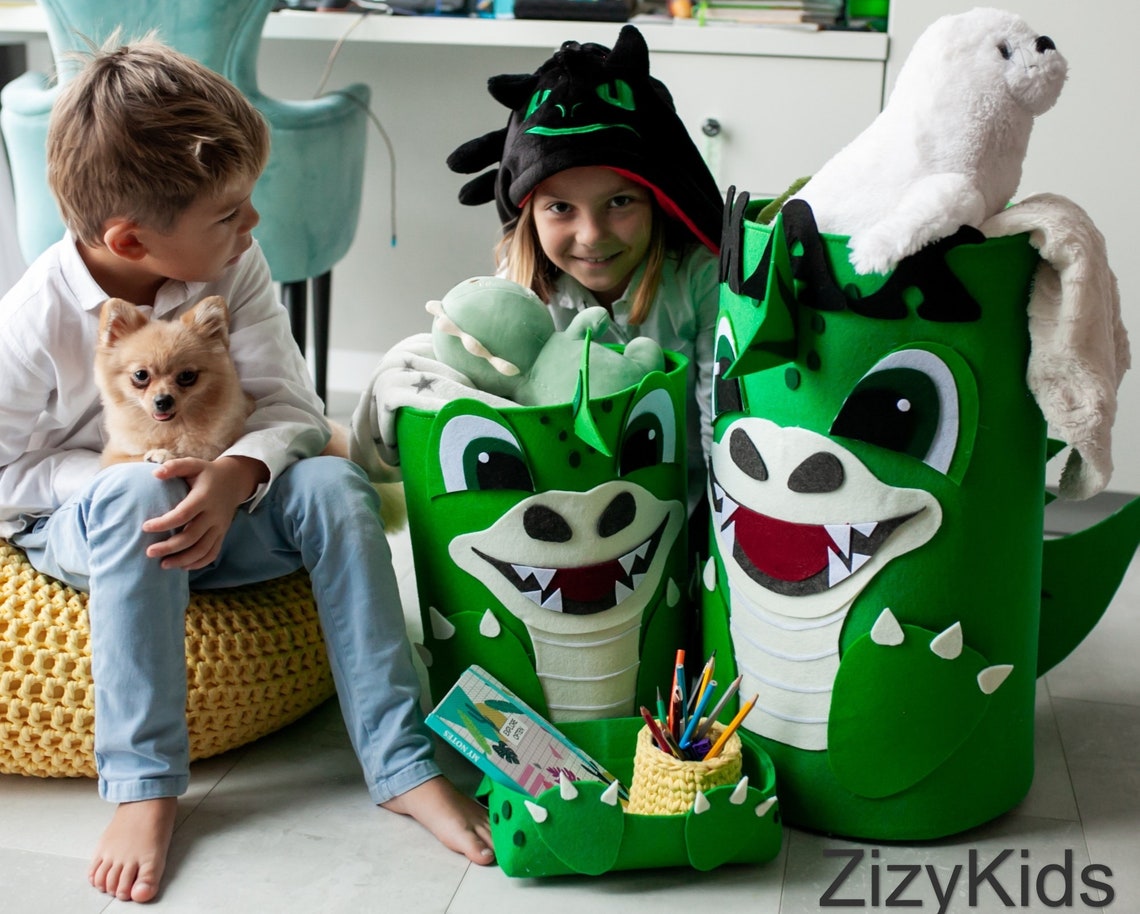 Storage Toy Dinosaur Kids Toy Storage Kids Rooms to Go Toys - Etsy