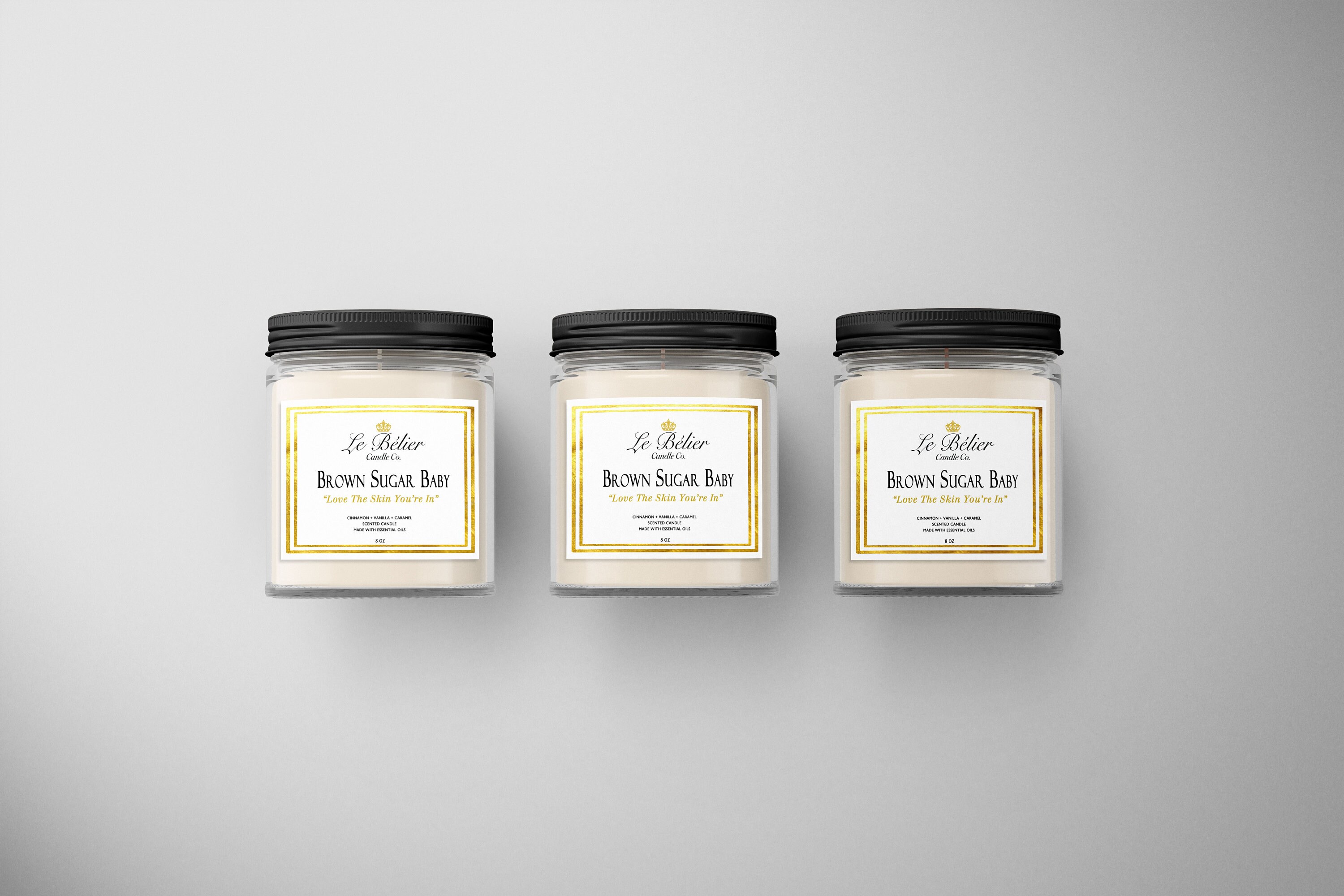 Brown Sugar Baby Candle Scented Wax Candle 8oz Cinnamon Bun - Etsy Hong ...