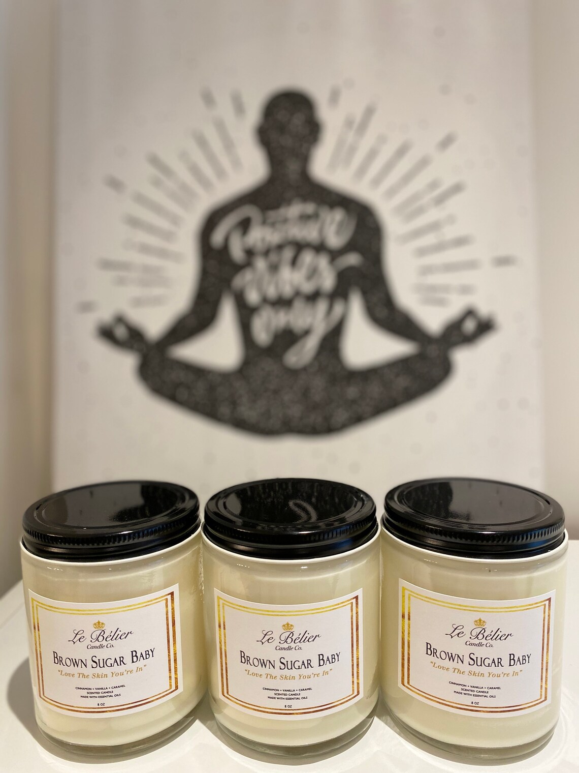Brown Sugar Baby Candle Scented Wax Candle 8oz Cinnamon Bun - Etsy Hong ...