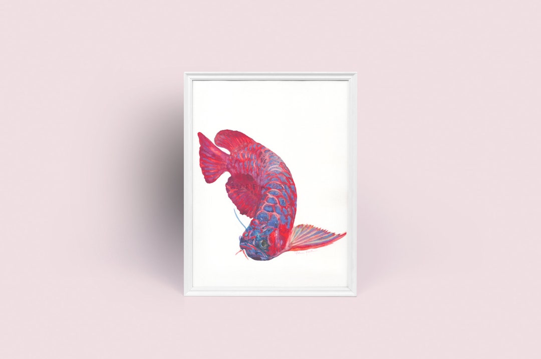 Aquarium Fish Series No.7 Original Watercolor Impression Painting ...
