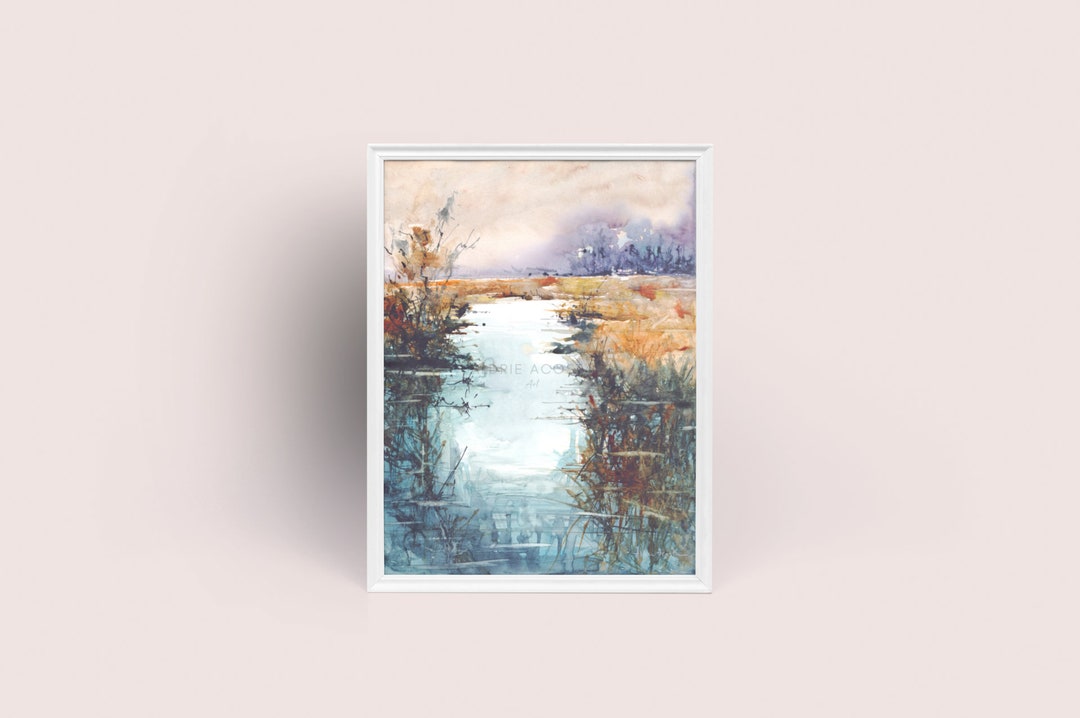 Lake Series No. 2 Downloadable Digital Art Print From Original ...