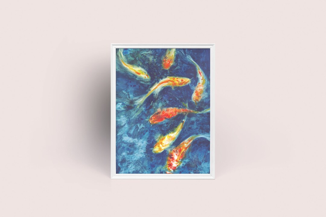 Koi Fish Series 2 Giclée Art Print From Original Watercolor Impression ...