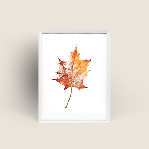 Maple Leaf Painting - Etsy
