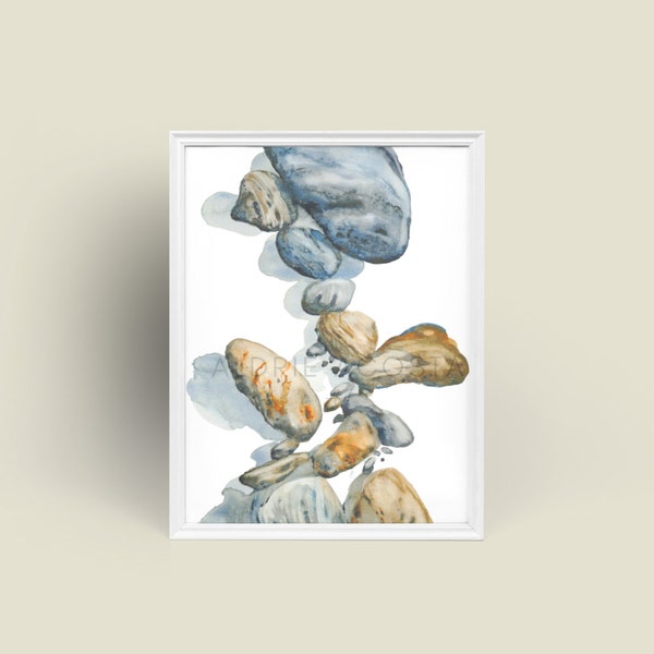 Zen Rocks Wall Art - Etsy