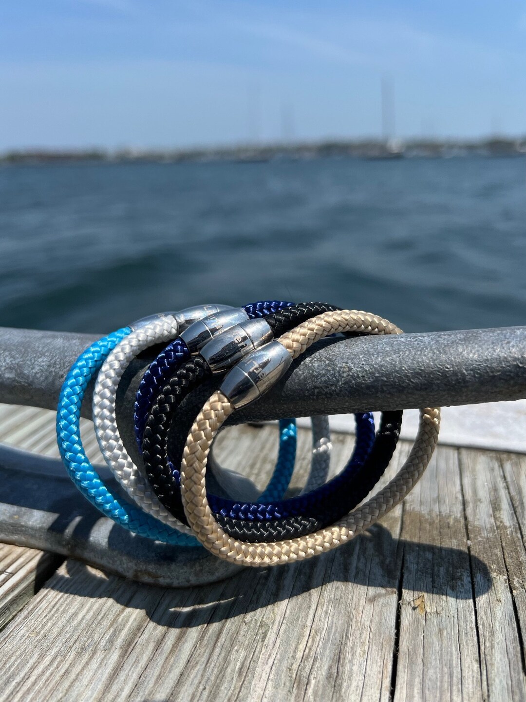 Eco-friendly Minimalist Nautical Rope Bracelet With Stainless Steel ...