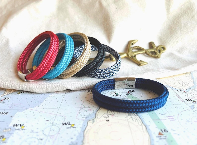 Recycled Sailor Rope Bracelet – Sustainable Nautical Jewelry • Salt ...