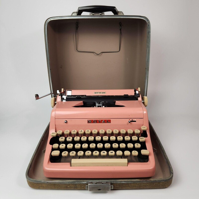 Pink Typewriter - Etsy
