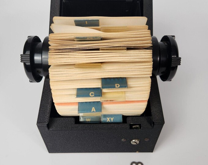 Vtg Rolodex 2254D Address File Phone Book Card File Office Tech Retro ...
