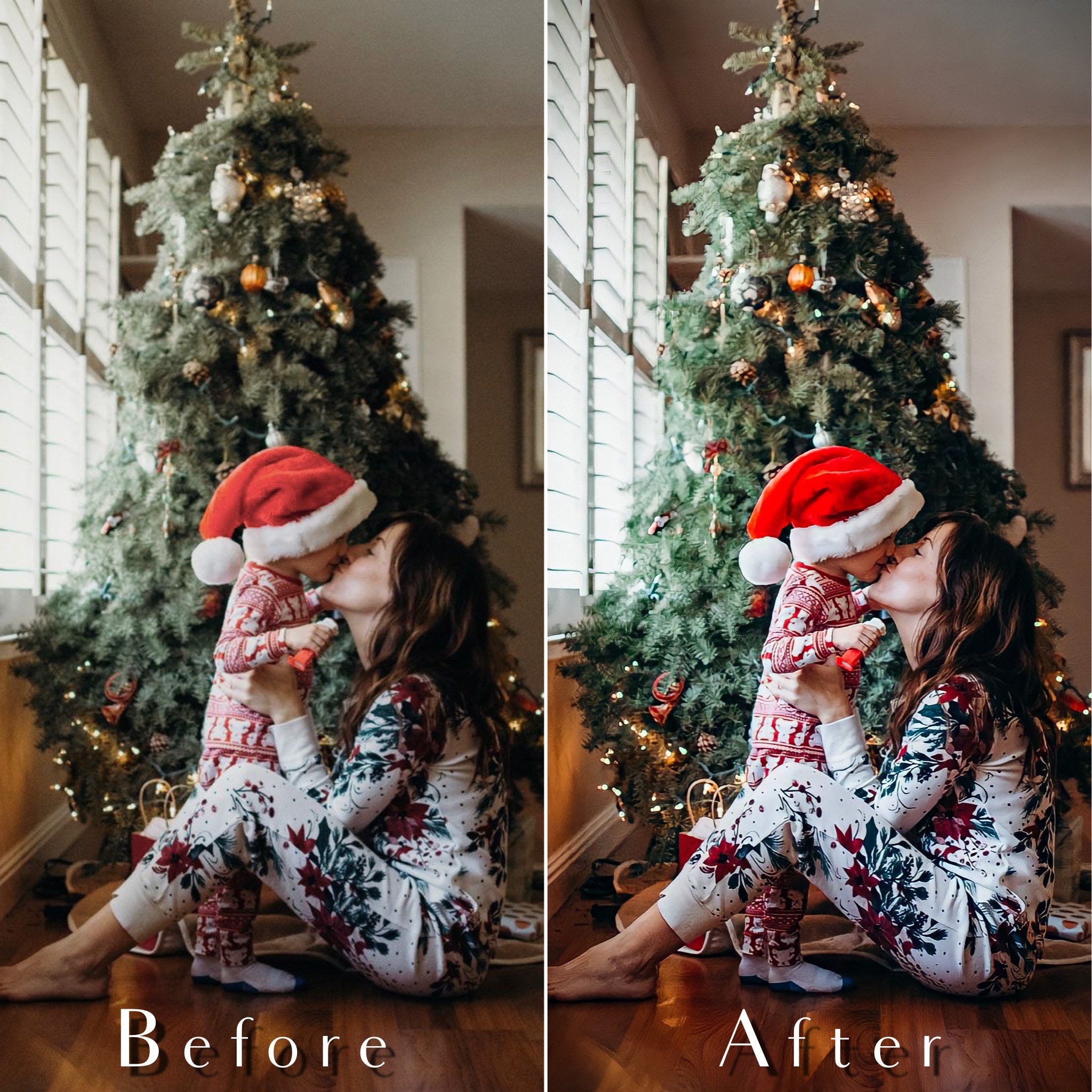 10 CHRISTMAS LIGHTROOM PRESETS for Mobile & Desktop for Sale Holiday ...