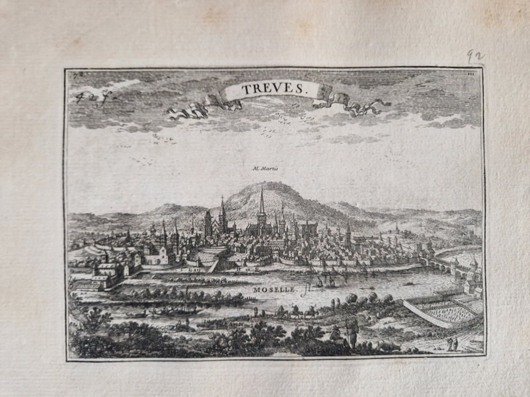 17th Century Copper Engraving treves by Sébastien De Pontault De ...