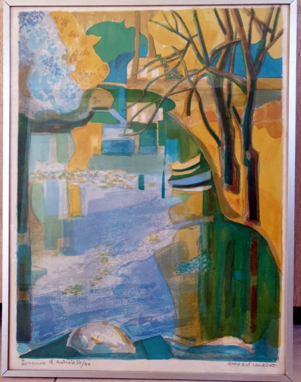 Georges Lambert 1919-1998 Color lithograph 37/40 | Etsy