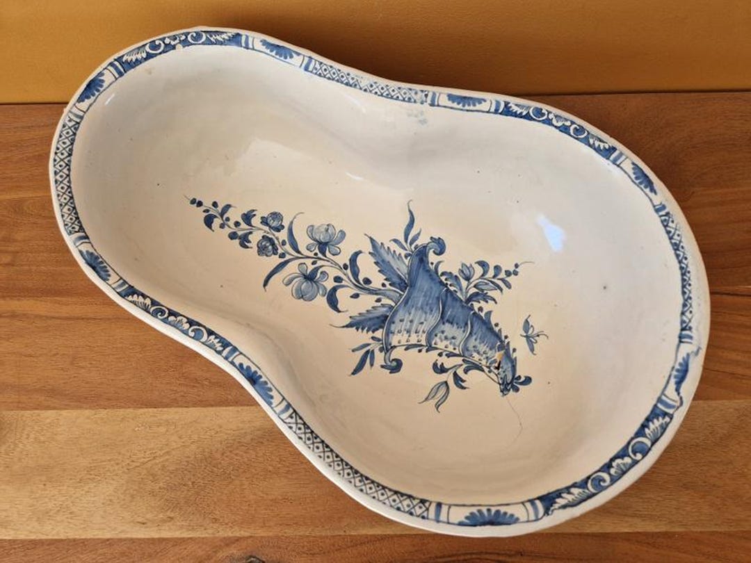 Antique Bidet or Basin in Rouen Earthenware - 18th Century Period - Etsy