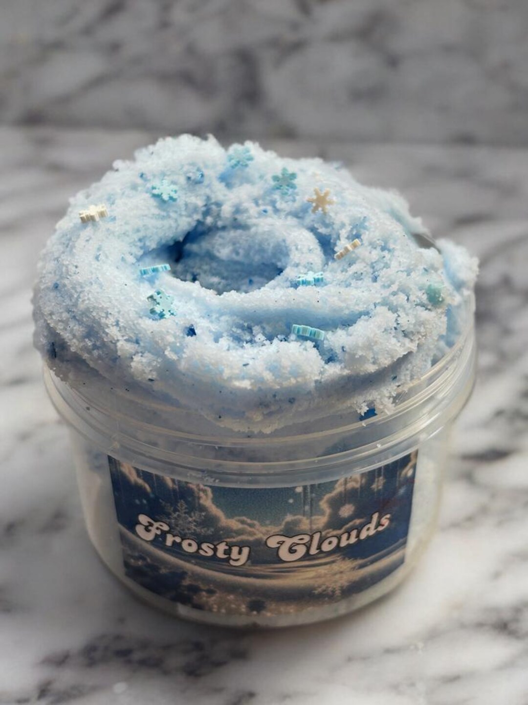 Frosty Clouds Blue Cloud Slime - Etsy