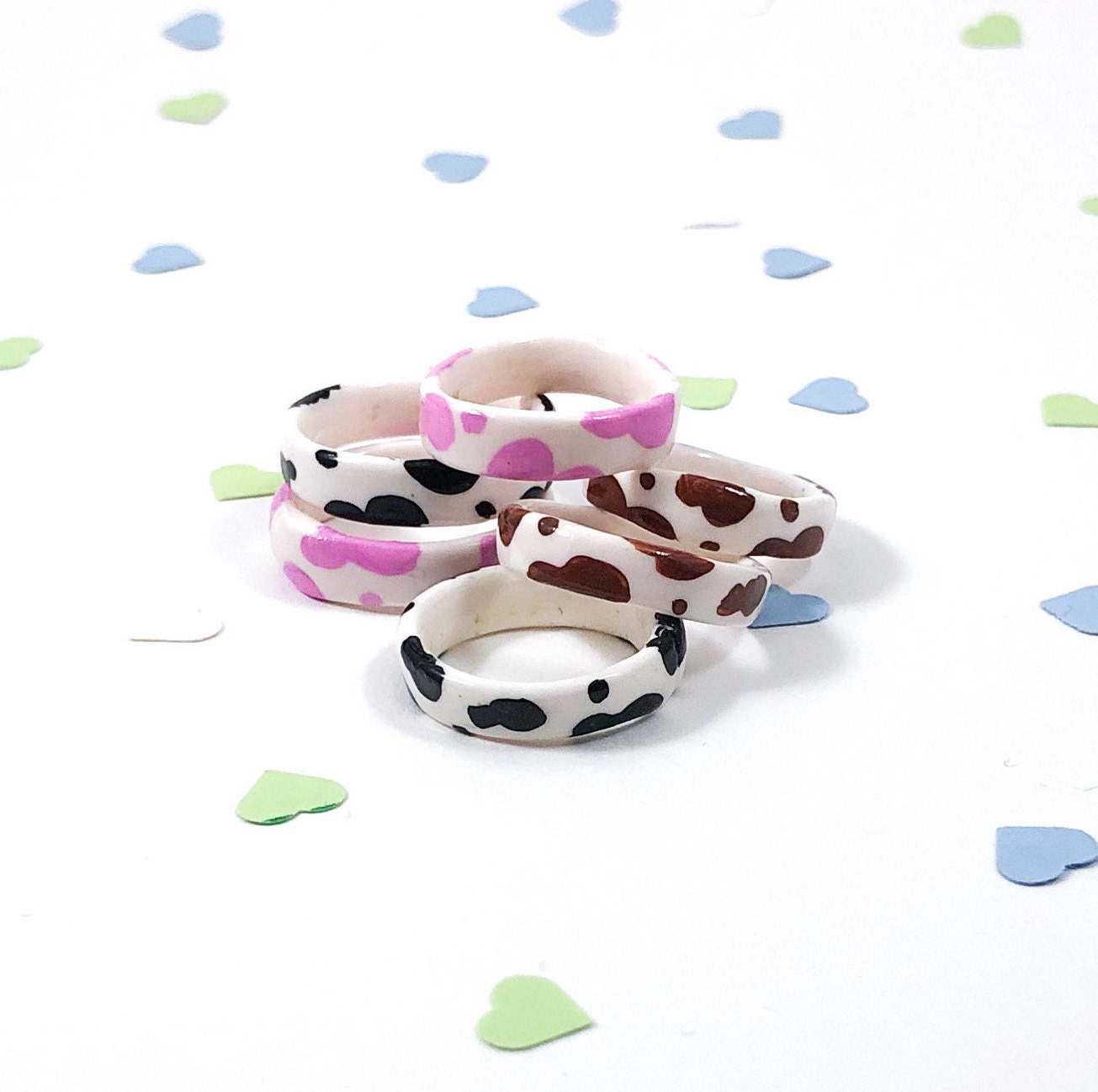 Cow Print Ring - Etsy