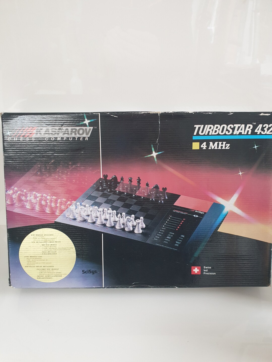 Kasparov Electronic Chess Set Computer 1985 Vintage Scisys Turbostar ...