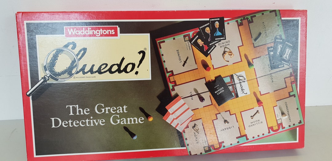 Cluedo Board Game 1990 Waddingtons Vintage Retro Orignal - Etsy