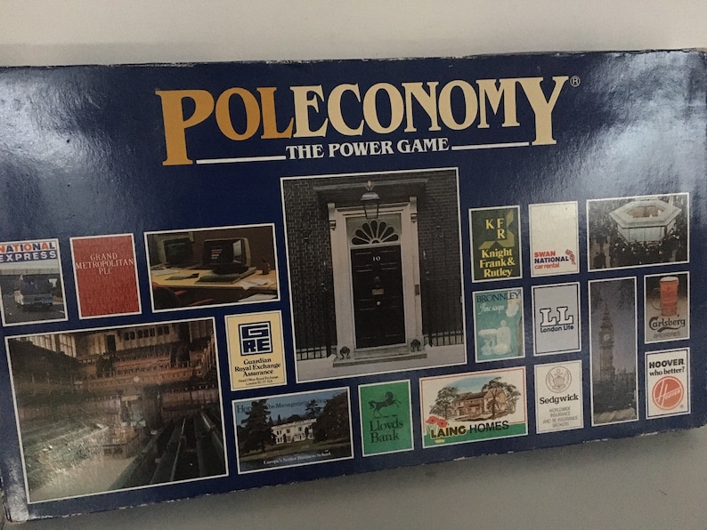 Poleconomy the Power Game Vintage Board Game 1983 COMPLETE | Etsy