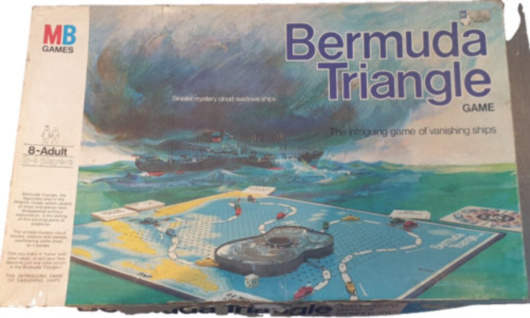 Bermuda Triangle MB 1977 Vintage Board Game Vanishing Ships 100% Complete - Etsy