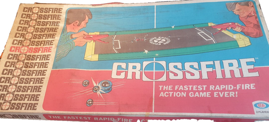Vintage Crossfire Game Ideal 1971 Crossfire the Rapid Fire Action ...