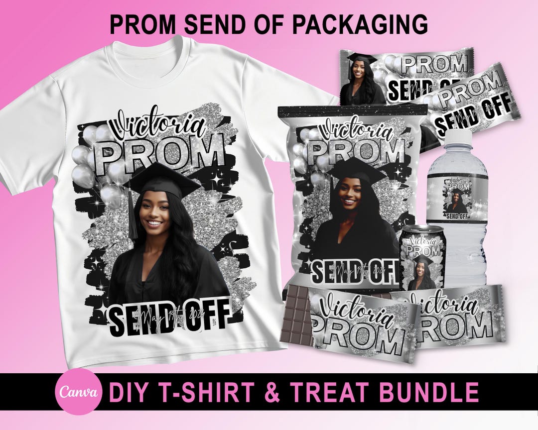 Prom Send off Treat Bundle ,prom Water Label, Prom Candy Bar, 2025 Prom ...