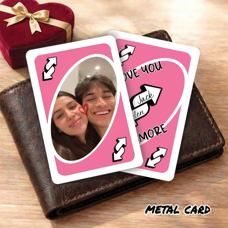 Custom Love You More Reverse Card, Personalized Valentine’s Day Gift ...