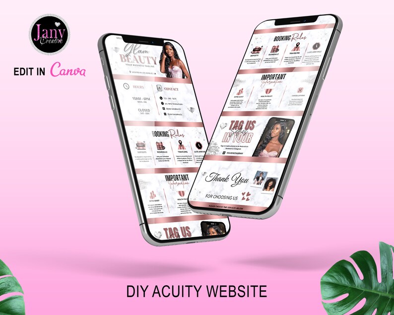 Acuity Scheduling Template Acuity Site Template Acuity - Etsy