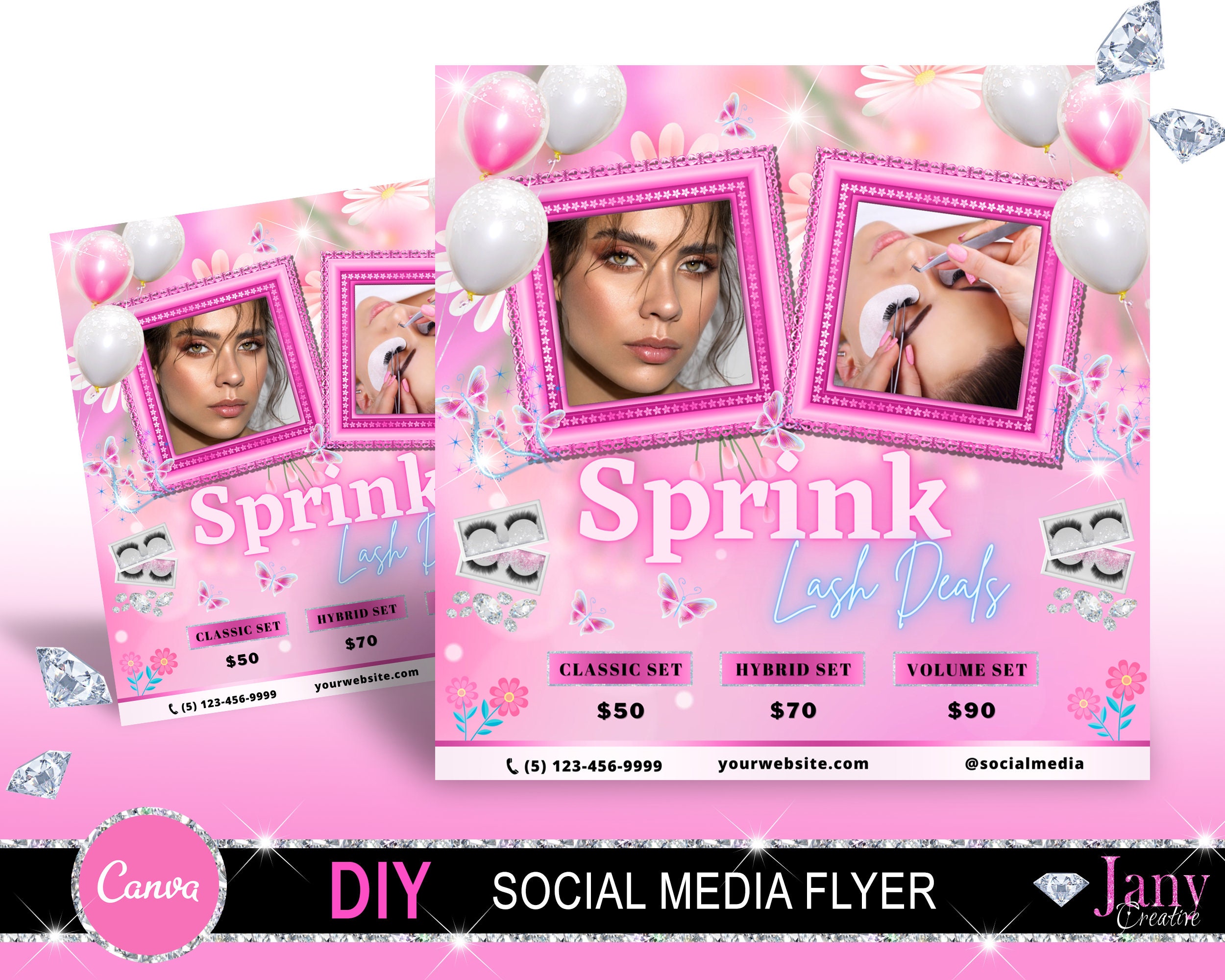 Spring Sale Flyer Esthetician Flyer Spring Flyer Eyelash - Etsy
