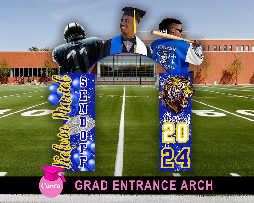 Graduation Arch, Graduation Entrance Arch Editable in Canva, Graduation ...
